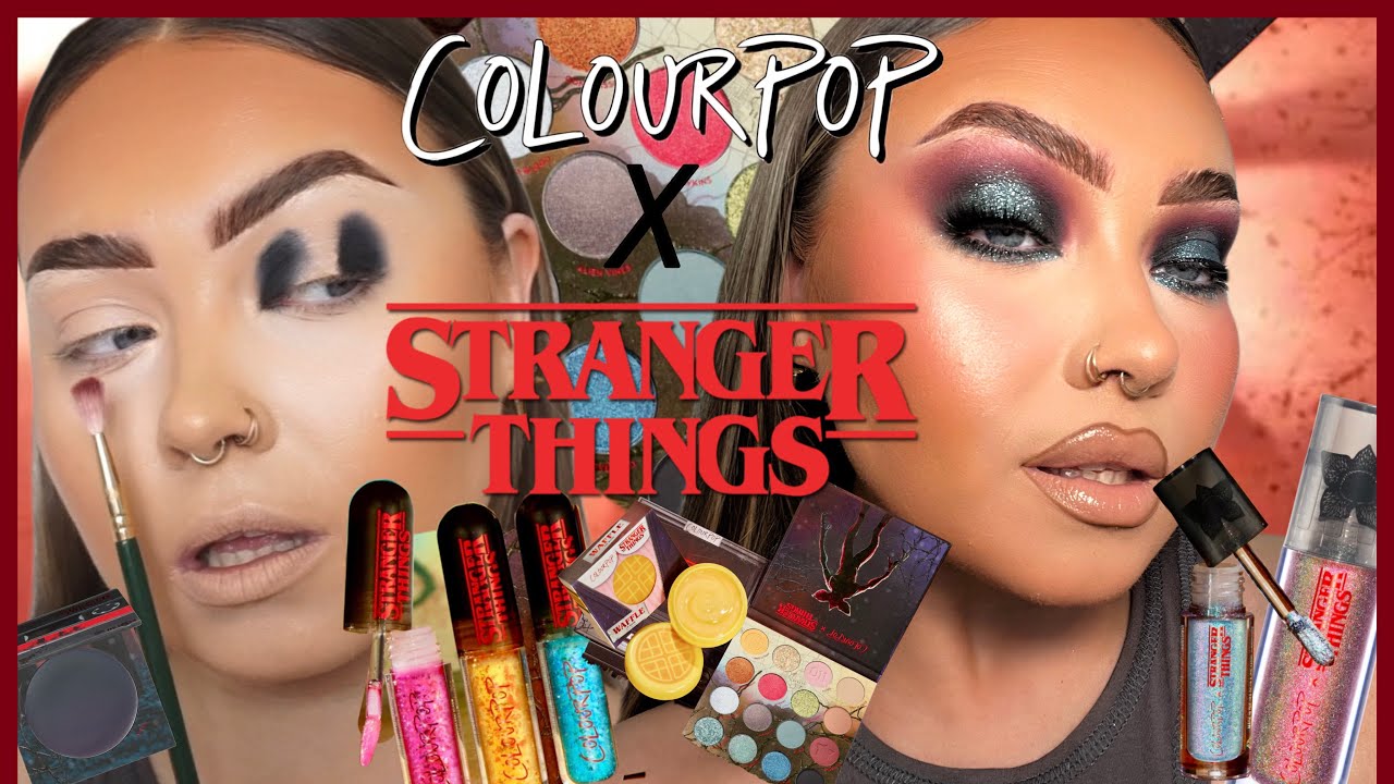 Colourpop X Stranger Things Collection 📺 | Review & Tutorial - YouTube