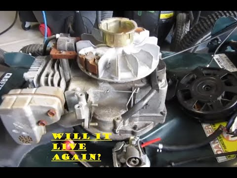 Tangling with old Craftsman mower.  Will it run? Part 2