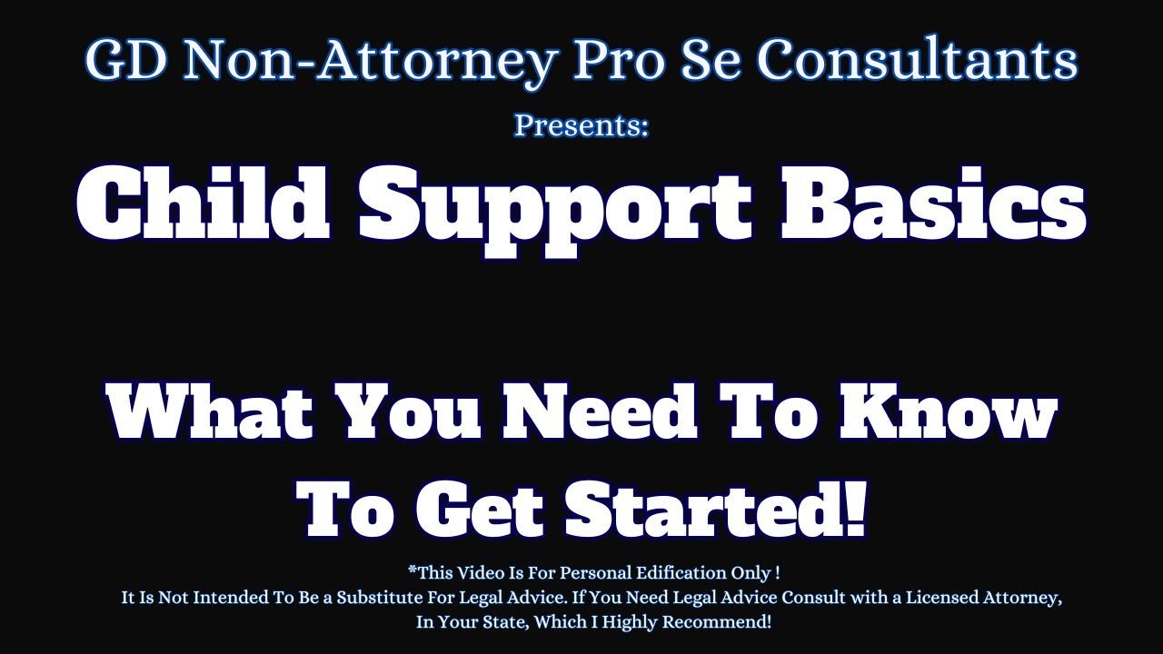 Child Support Basics: Explained by Someone With Real Courtroom ...