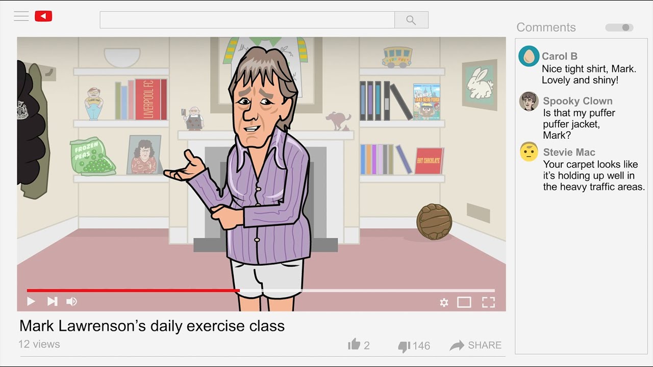 Lawro's Lockdown Exercise - YouTube