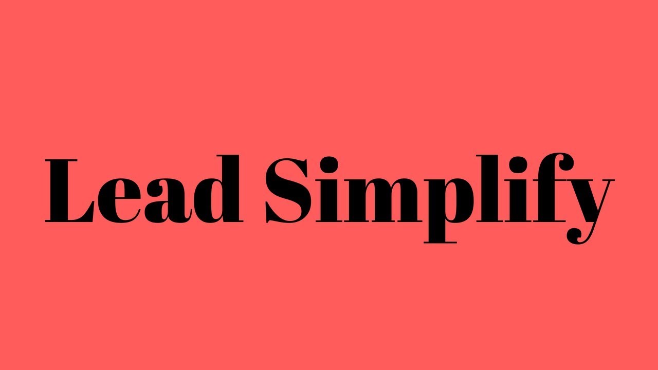 Lead Simplify Review - YouTube