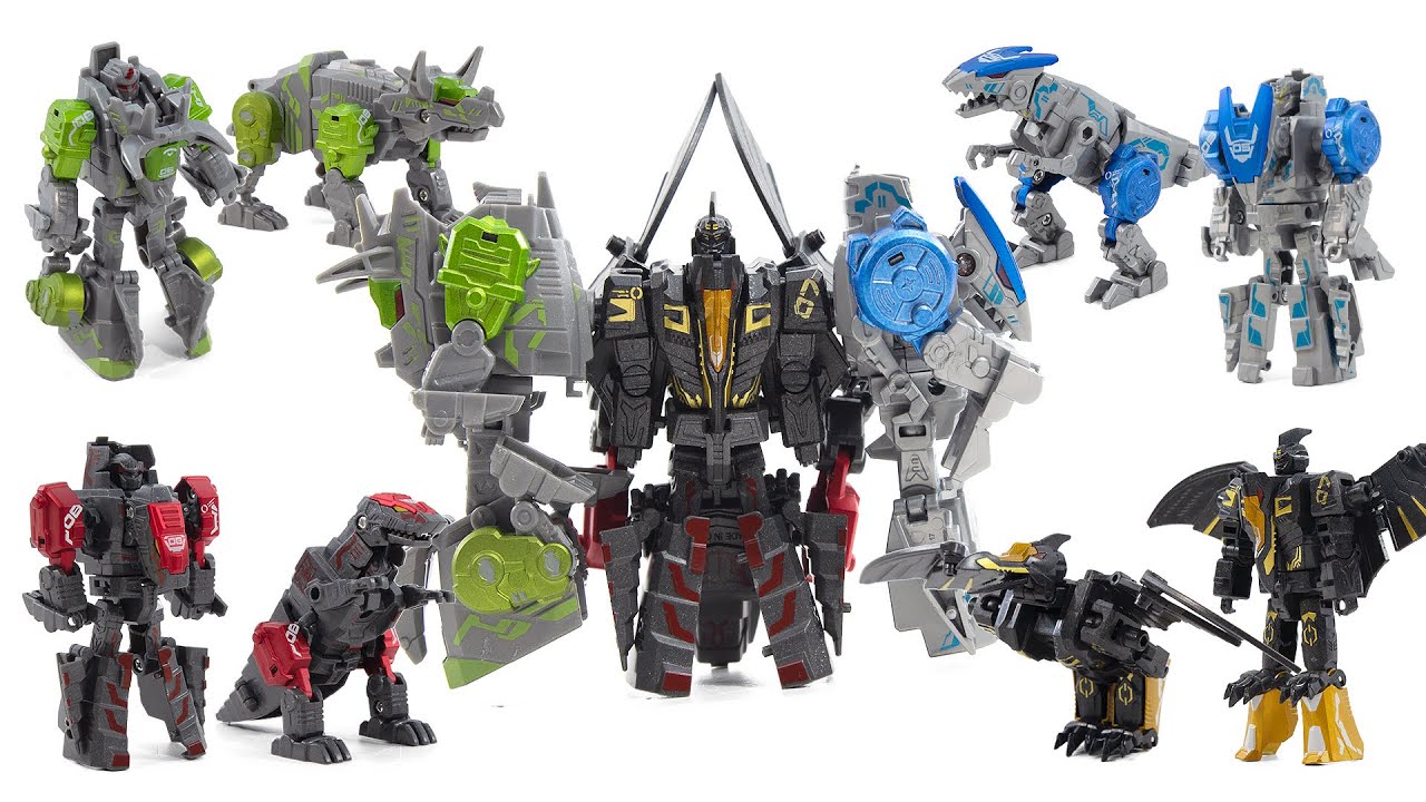 Steel Armor Beast Velociraptor T Rex Triceratops Pteranodon Dino Mecha ...