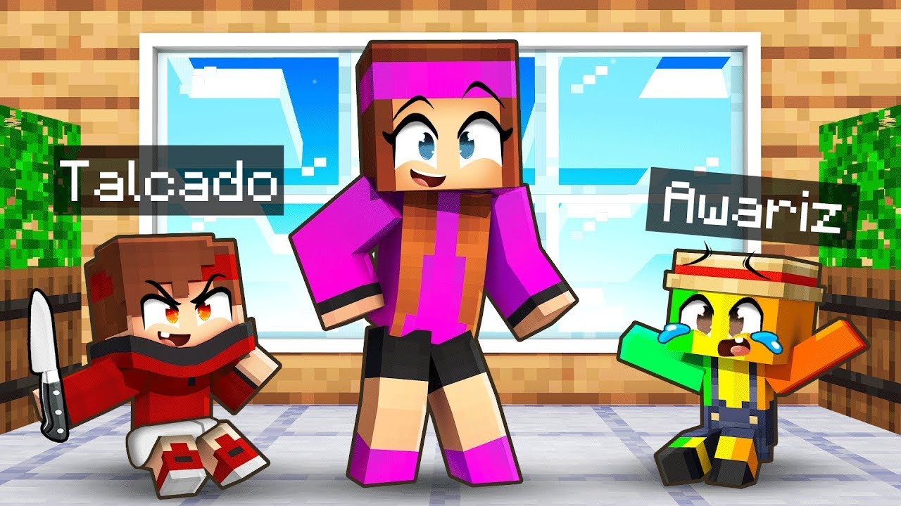 Anna devient BABY-SITTER sur Minecraft - YouTube