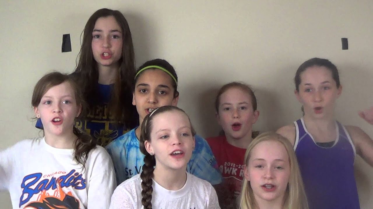 Group of girls Taking the Pledge - YouTube