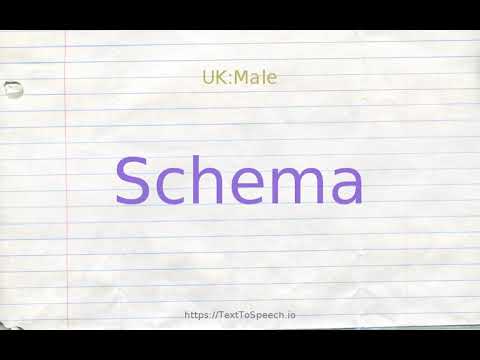 How to pronounce schema - YouTube