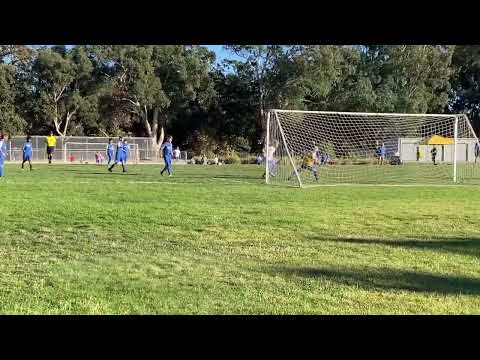 Amazing soccer pass and goal combo.  #youthsoccer