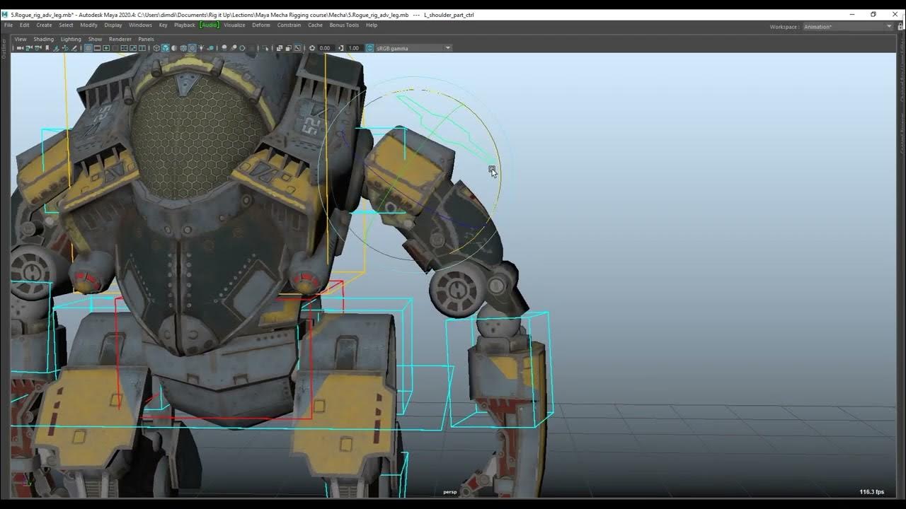 Maya mechanical rigging course update - YouTube