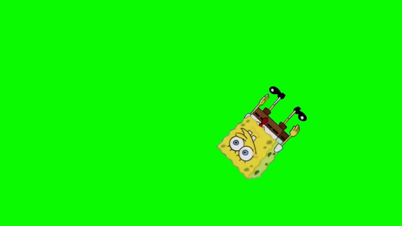 SpongeBob Green Screen: Spongebob Projectile - YouTube