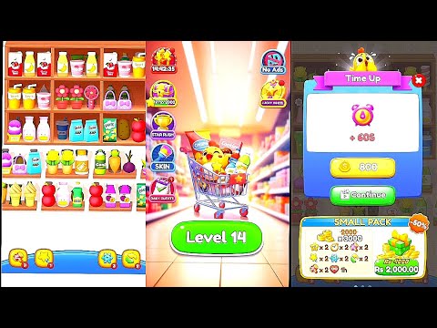 Level 14 | Crazy sort triple goods match | @NOOBSWORLD8767 - YouTube