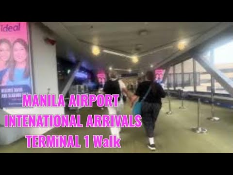 MANILA AIRPORT International Arrivals Terminal 1 Walk | Manila ...