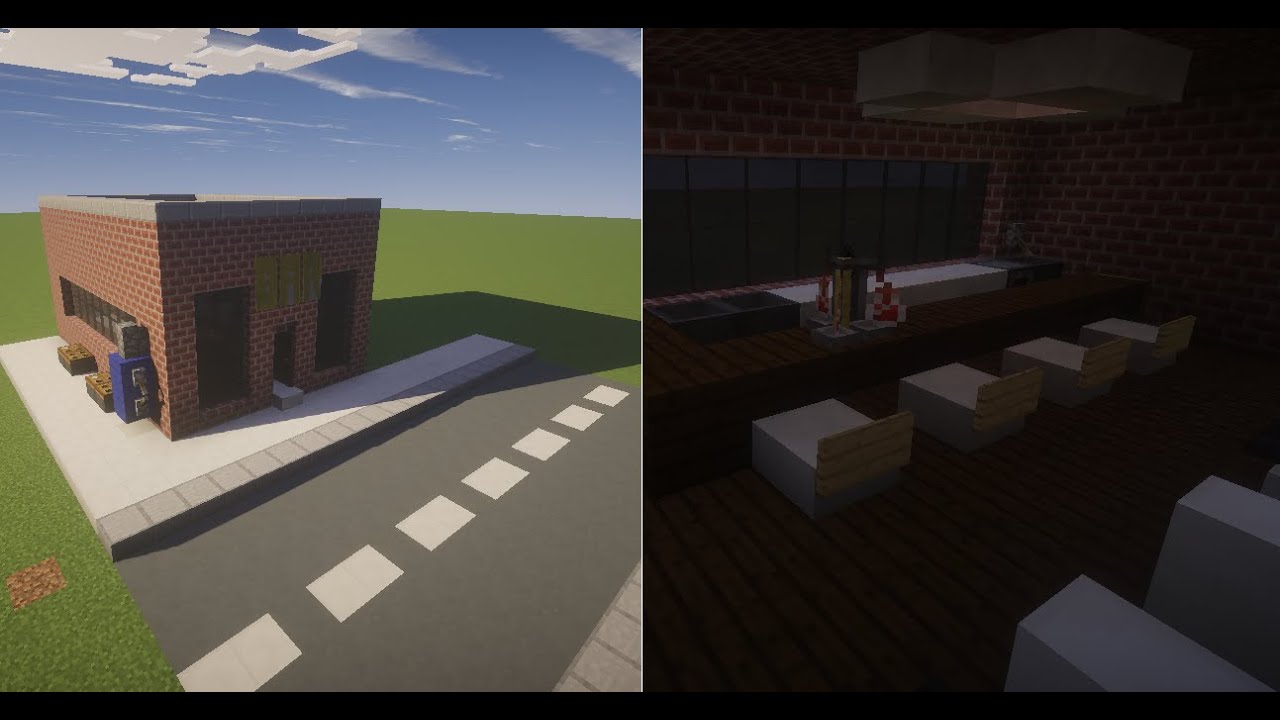 Minecraft - Como fazer um um bar - Tutorial - YouTube