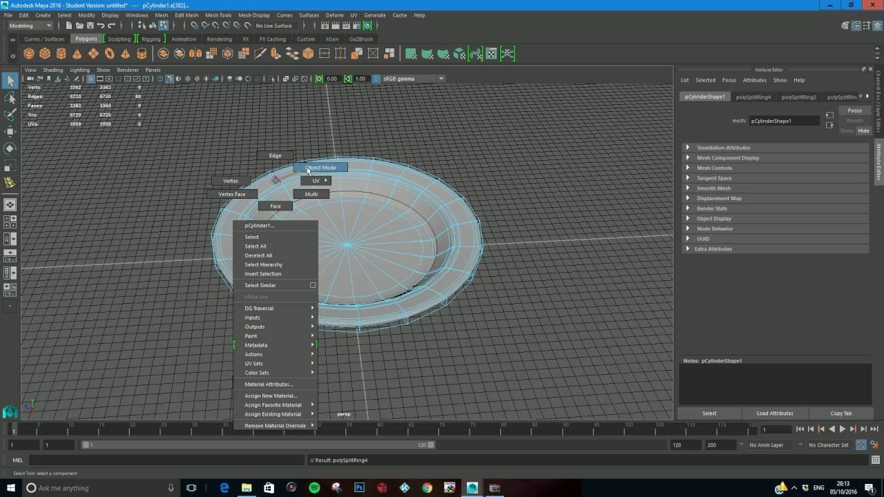 04 - Modelling a plate inside of Maya - YouTube