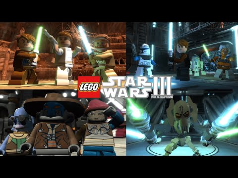LEGO Star Wars 3: The Clone Wars - All Cutscenes (Full Game Movie) - 1440p  PC