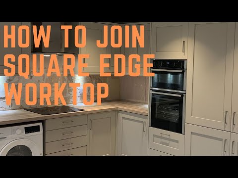 How to join square edge worktops  #joinery #carpentry #woodworking