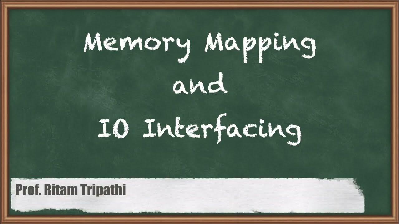Memory Mapping and IO Interfacing-Microprocessors and Applications-Hindi - YouTube