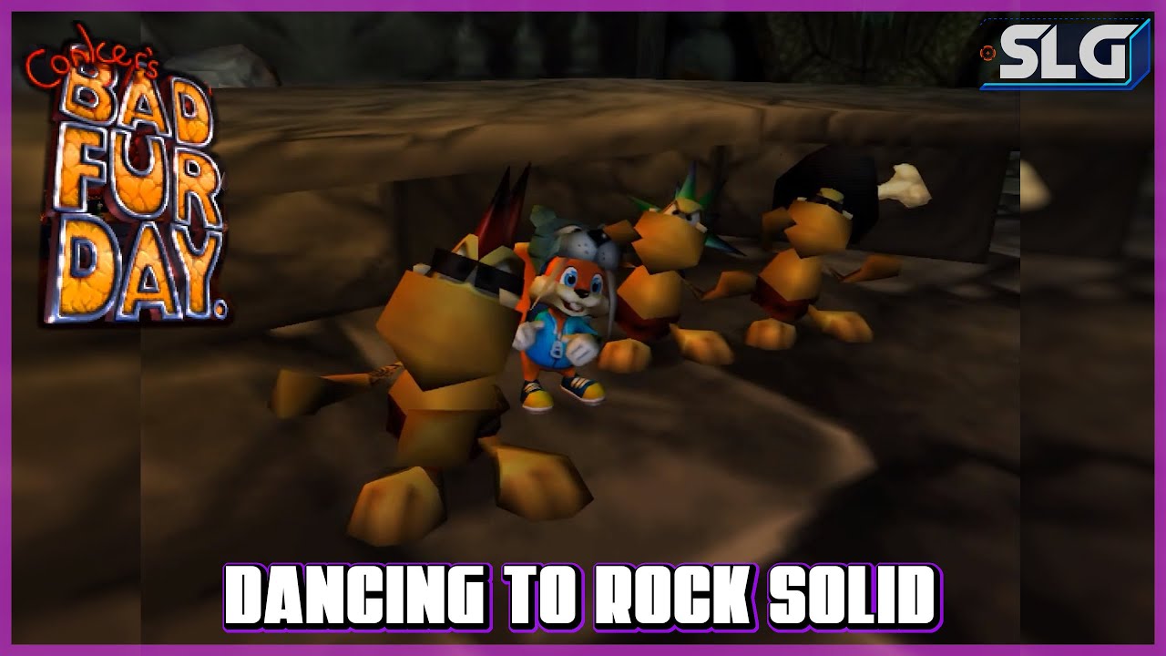 Conkers Bad Fur Day - Dancing to Rock Solid [1080P] - YouTube