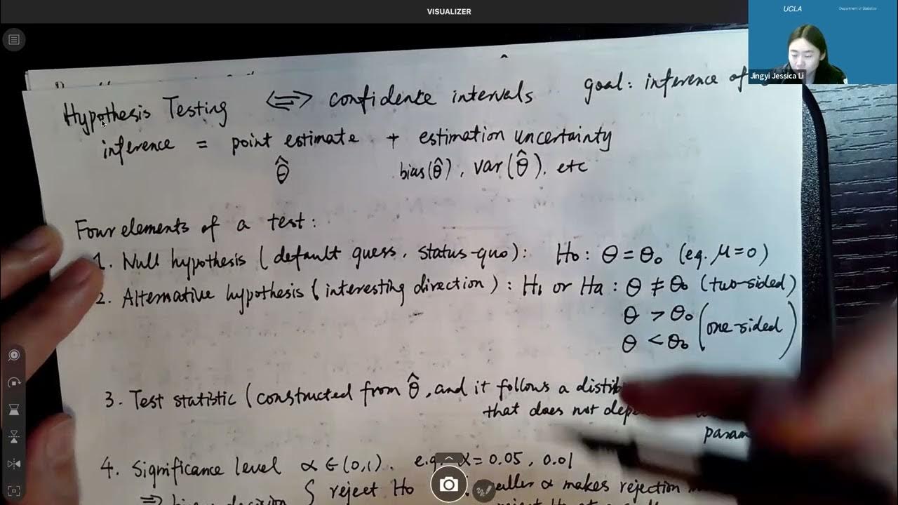 STATS 100B - Intro to Math Statistics - Lecture 16 (Hypothesis testing ...