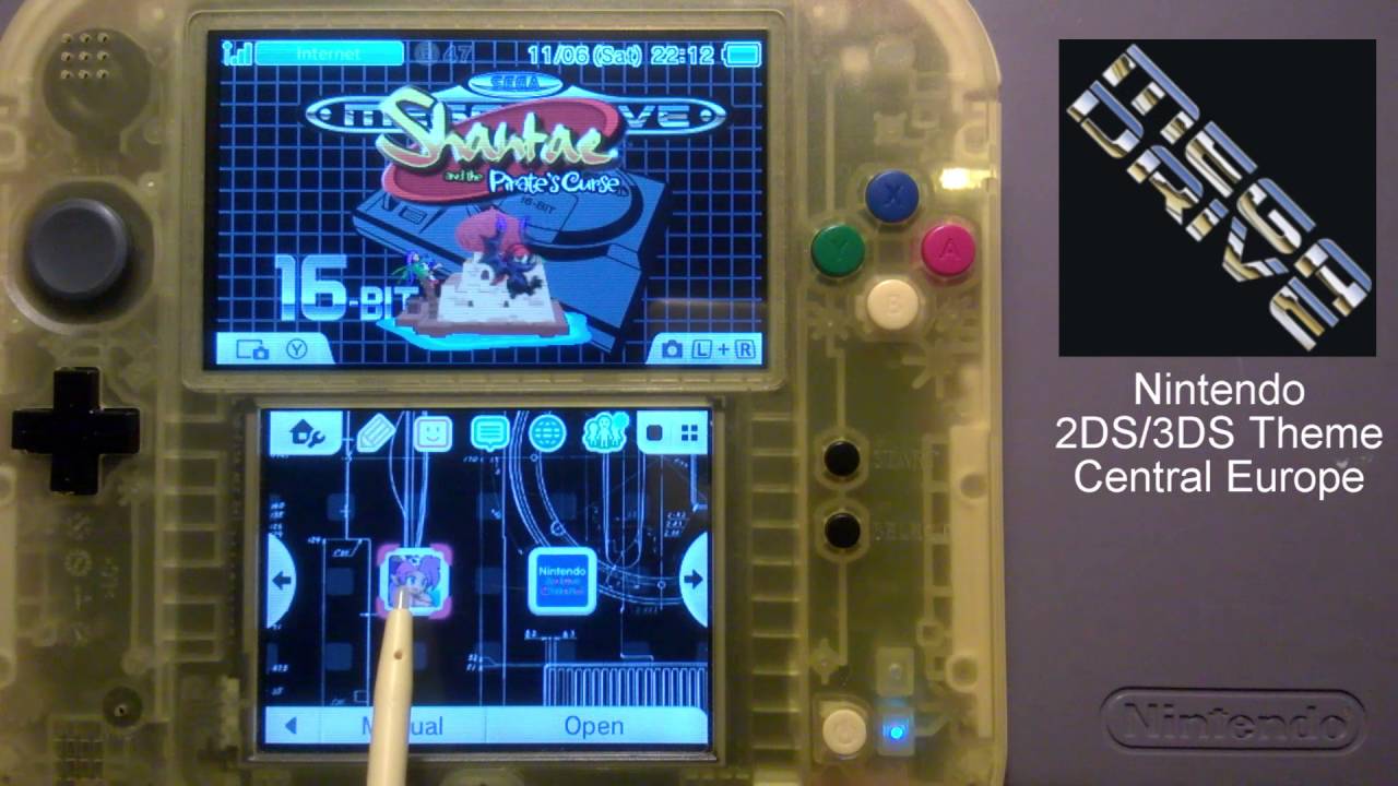 Theme for Nintendo 2DS/3DS: Sega Mega Drive (Europe) - YouTube