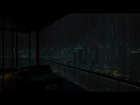 ( No Ads) Relaxing Sound of Rain in the Living Room 🌧️ Cozy Rain Ambience for Sleeping & Studying