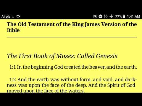 The Book of Genesis Chapter 1 kjv Holy Bible - YouTube