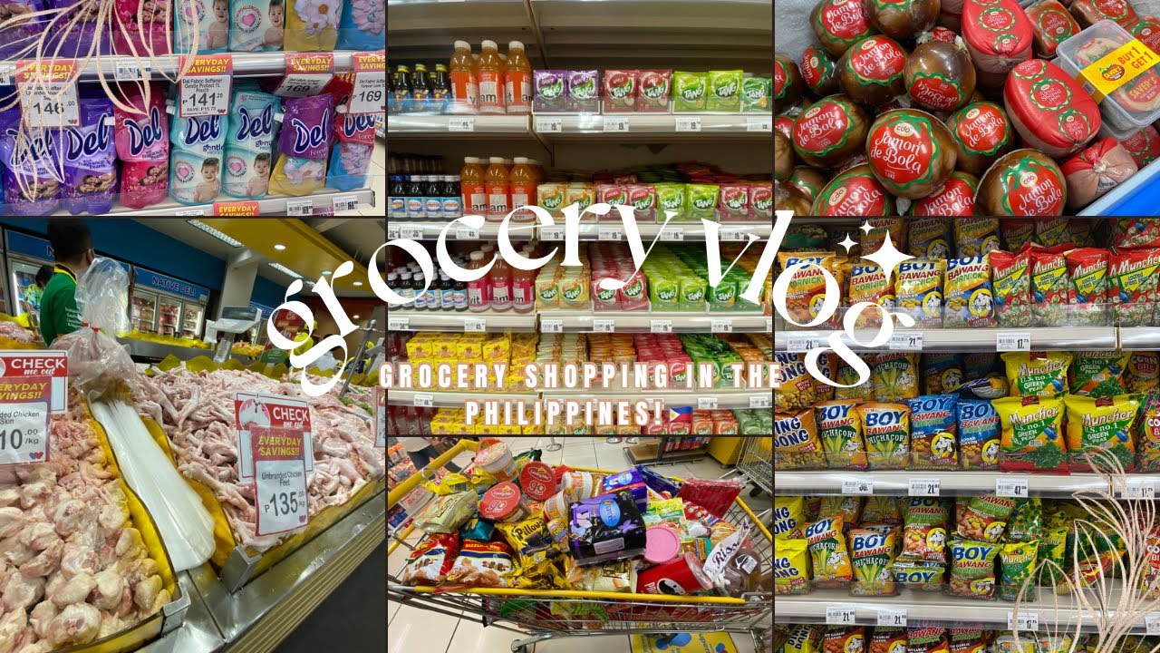 Grocery vlog | asmr grocery shopping in the PH! | monthly essentials ️ ...