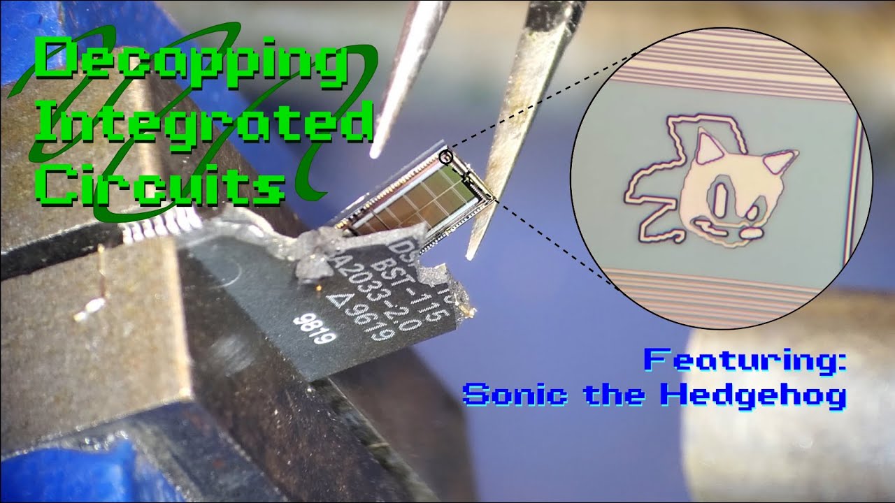 Decapping an IC Without Acid - Sonic the Hedgehog Edition - YouTube