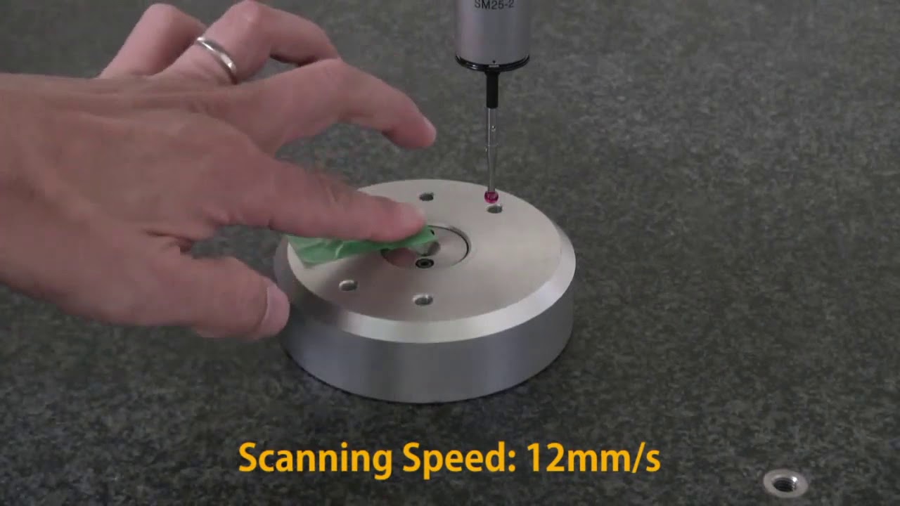 Mitutoyo CMM Active Scanning Probing Example - YouTube