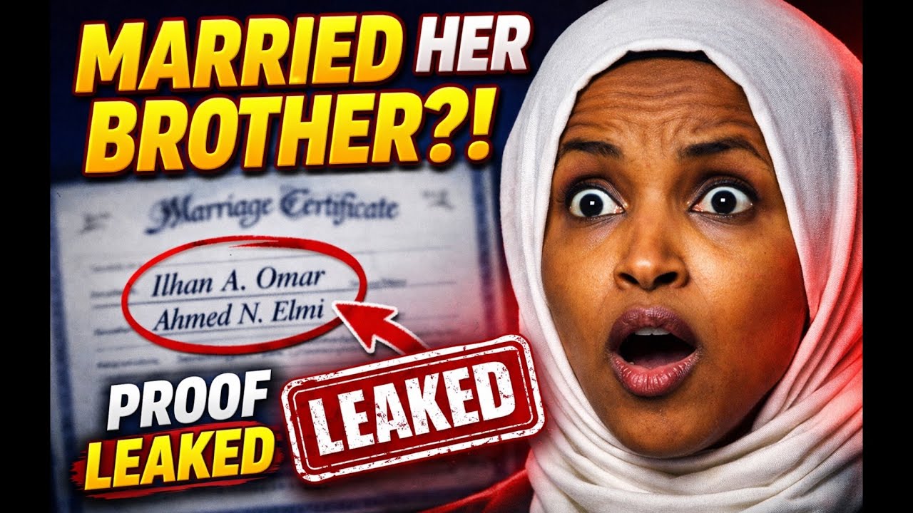 ILHAN Omar CAUGHT! Brother Marriage Certificate EXPOSED - YouTube