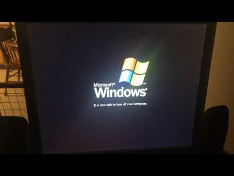 Windows xp it is now safe to turn off your computer screen - YouTube