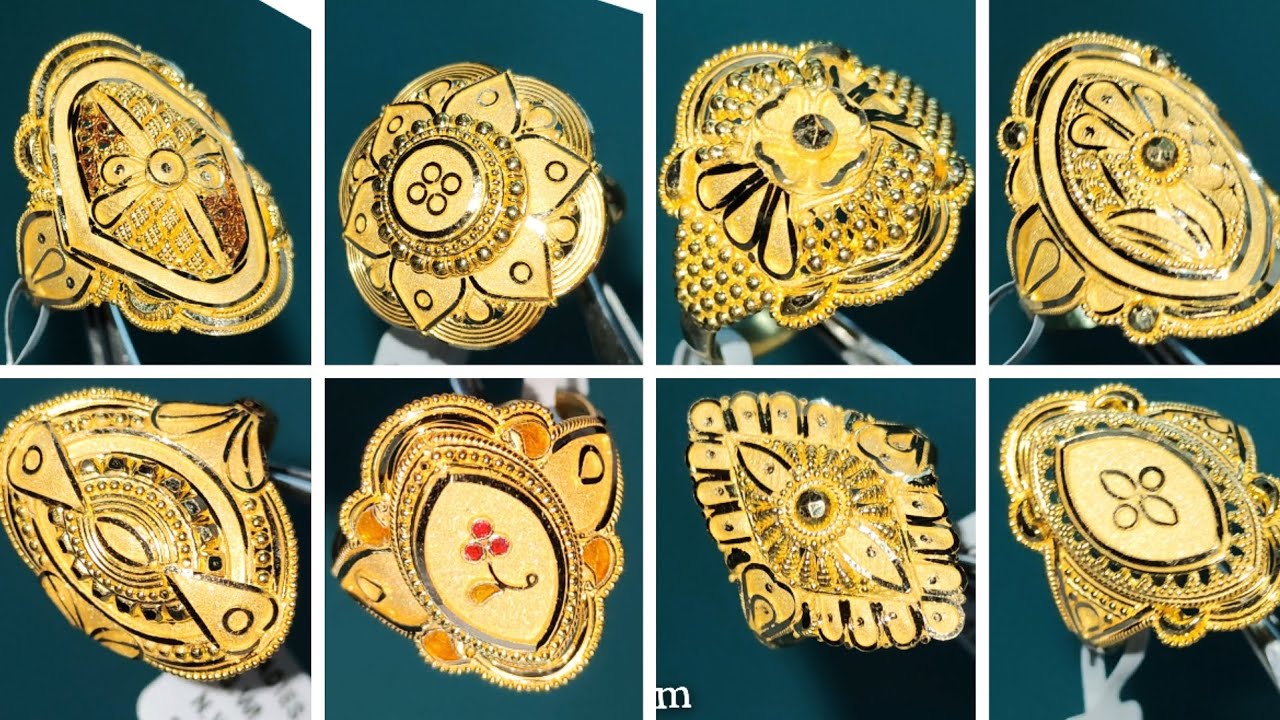 22k Gold Ring Designs 2024 / 2024 Gold Rings Design/ Sone Ki Anghoti ...