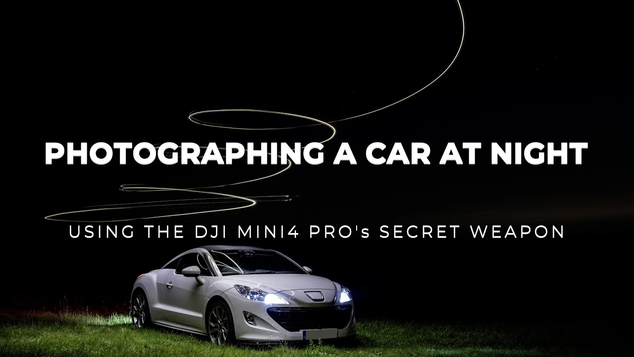 Photographing cars at night using a drone - YouTube