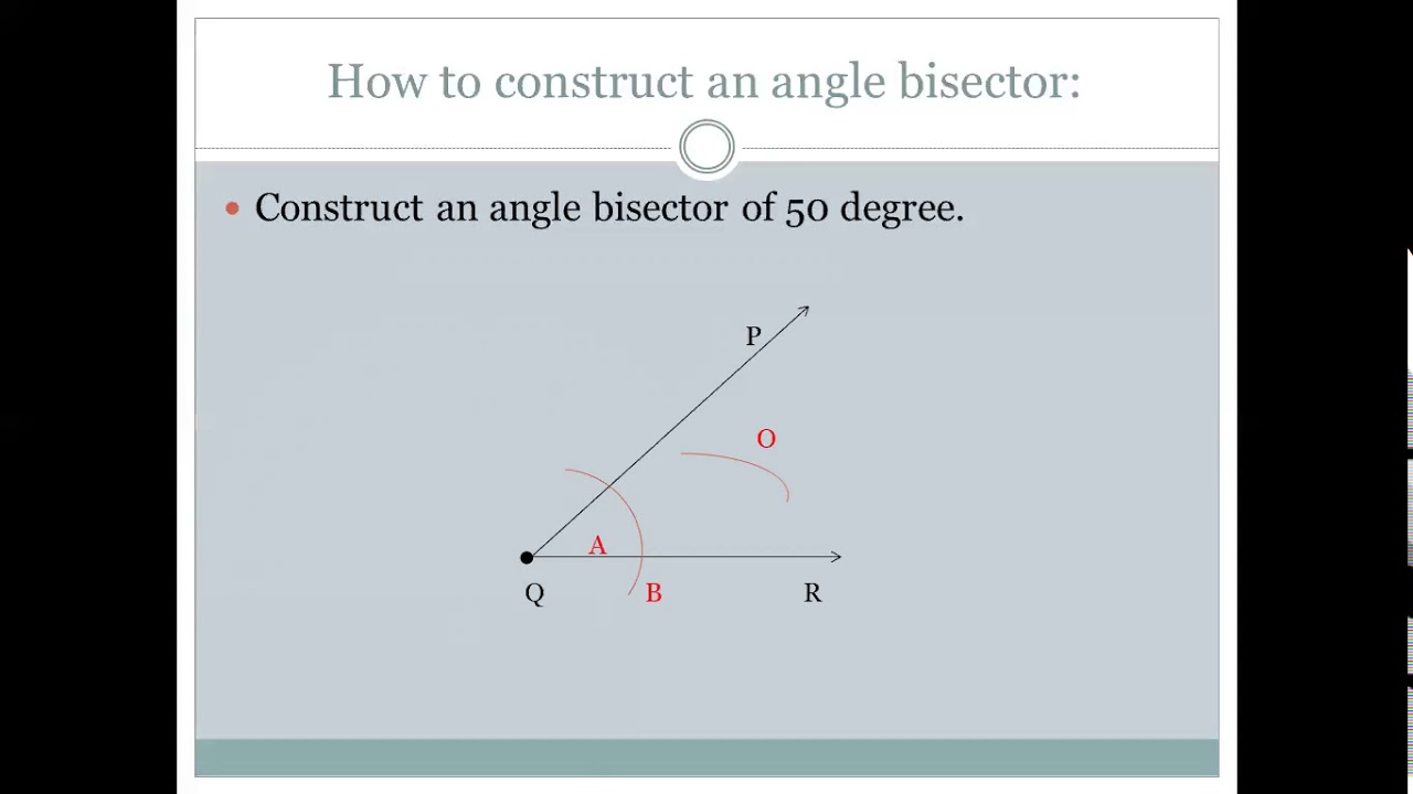 Std_6th_Maths_ANGLES_constructing of angle bisector - YouTube