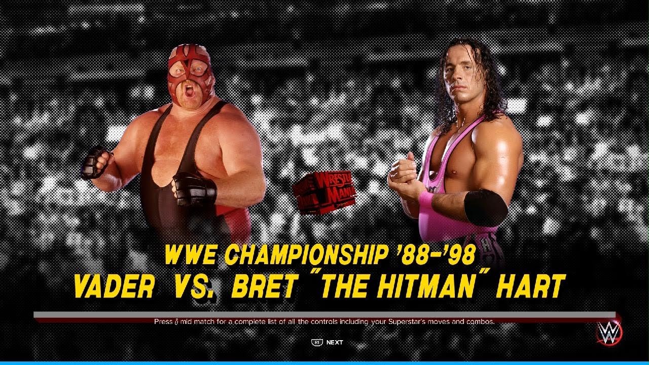 Vader vs Bret Hart at Wrestlemania - YouTube