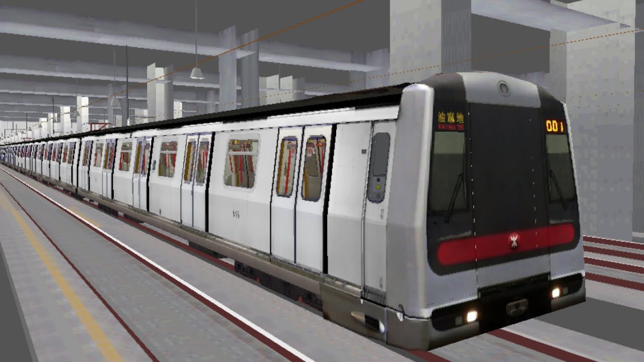 「全8動力車卡M-train重現」OpenBVE 地鐵觀塘綫M-train (A195/A200) 鰂魚涌至觀塘 (實心列車) - YouTube