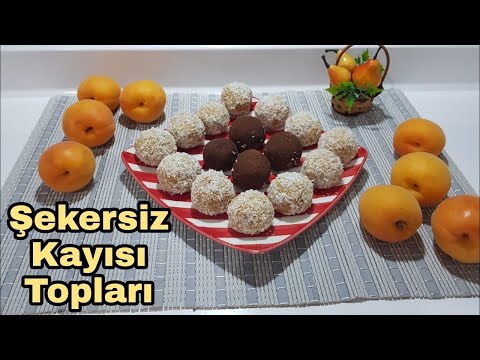 Şekersiz, Sağlıklı Kayısı Topları 💯 Bu Tarifi Mutlaka Deneyin 😋