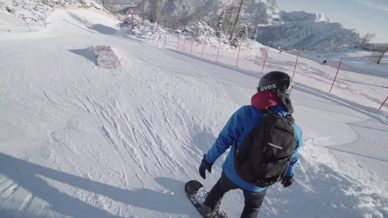 Snowboarding down on Snake - YouTube