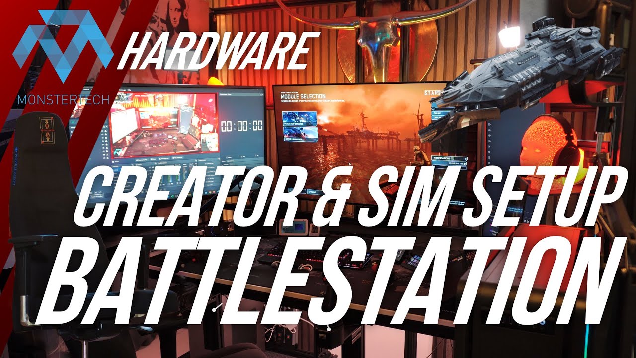 The ultimate BATTLESTATION for SIM Setup & STEAMER: Monstertech ...