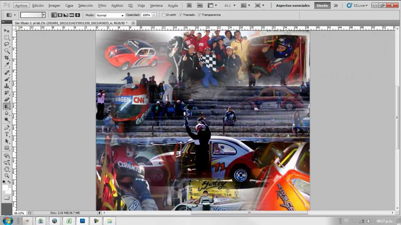 Como Hacer Collage en Photoshop - YouTube