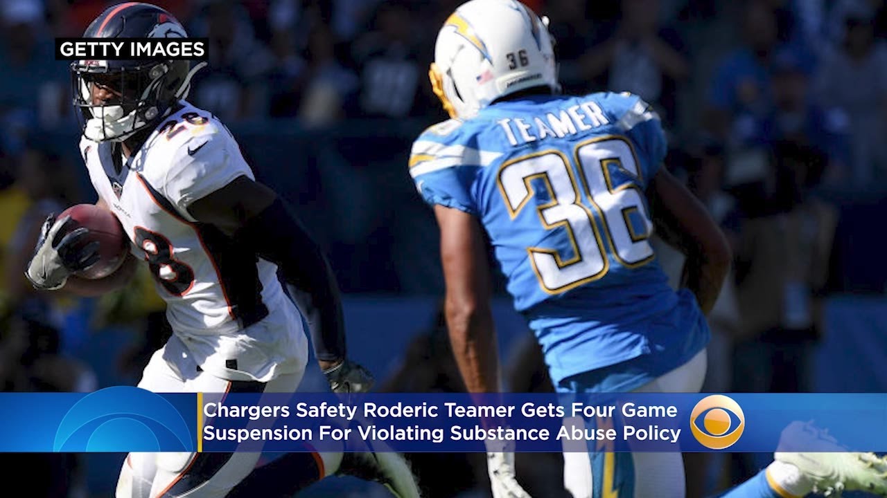 Chargers Safety Roderic Teamer Gets 4 Game Suspension For Violating ...