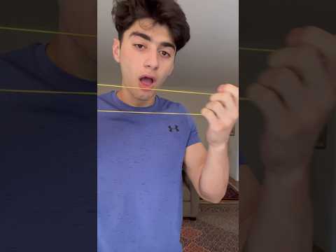 MAGIC RUBBERBAND TRICK TUTORIAL 😱😳