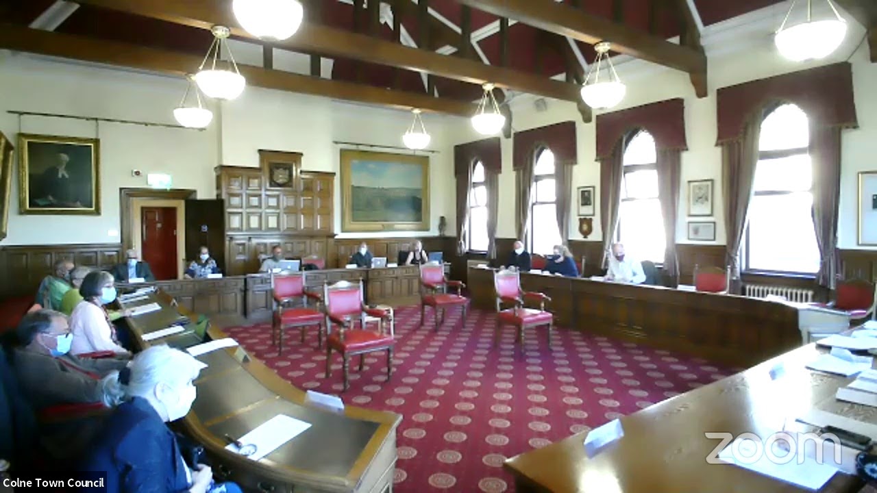 Colne Town Council - Annual Parish Meeting 2021 - YouTube