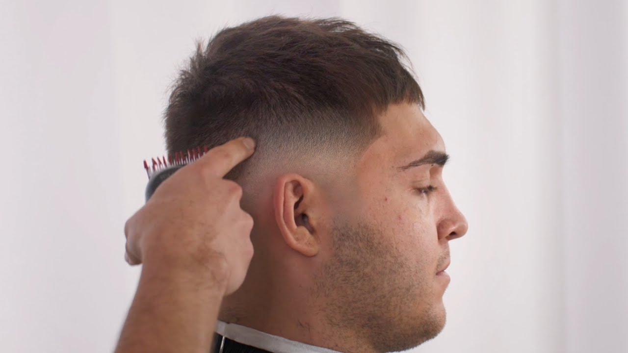 Barber Tutorial: Texture Crop Fade - YouTube