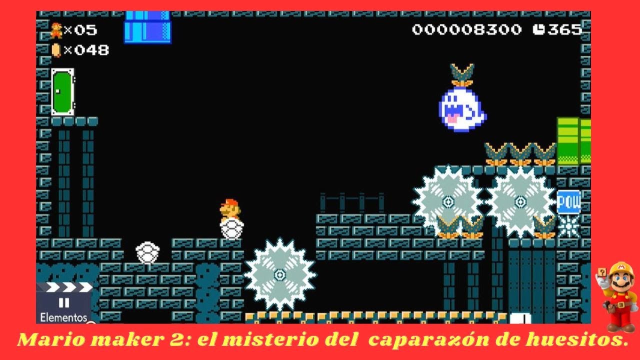 Super Mario Maker 2 :el misterio del caparazón de huesitos. - YouTube