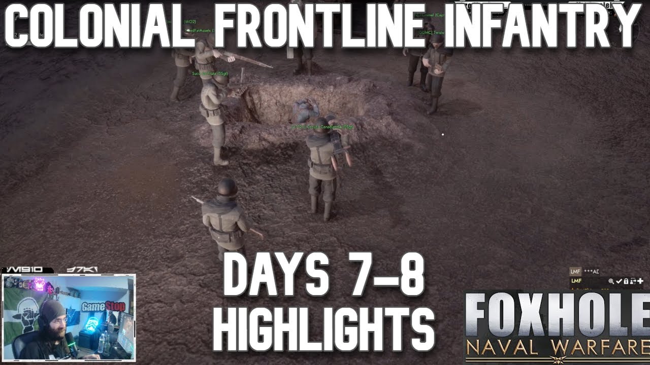 Foxhole War 119 | Days 7-8 | Colonial Frontline Highlights - YouTube
