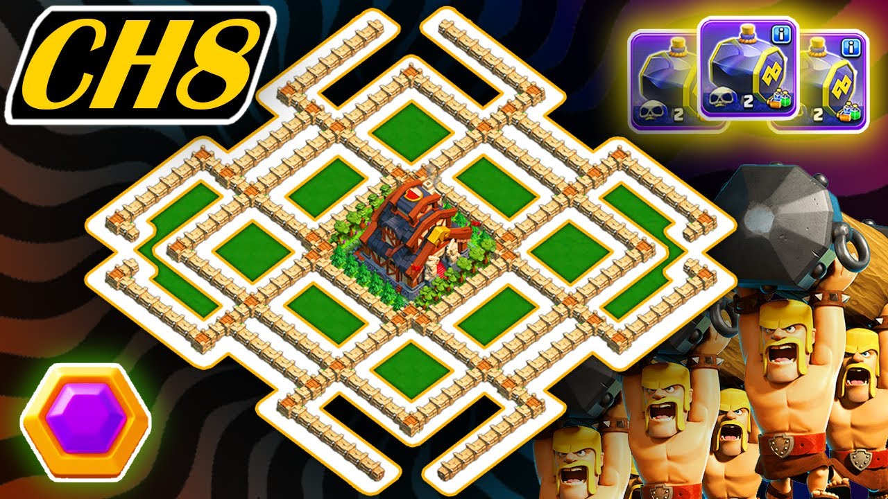 COC Best New! Capital Hall 8 Base LayouT LINK! | Capital Peak Base Clan ...