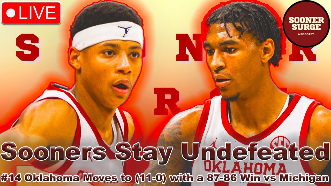 OU Basketball: #14 Oklahoma Moves to (11-0), with Win Vs #24 Michigan ...