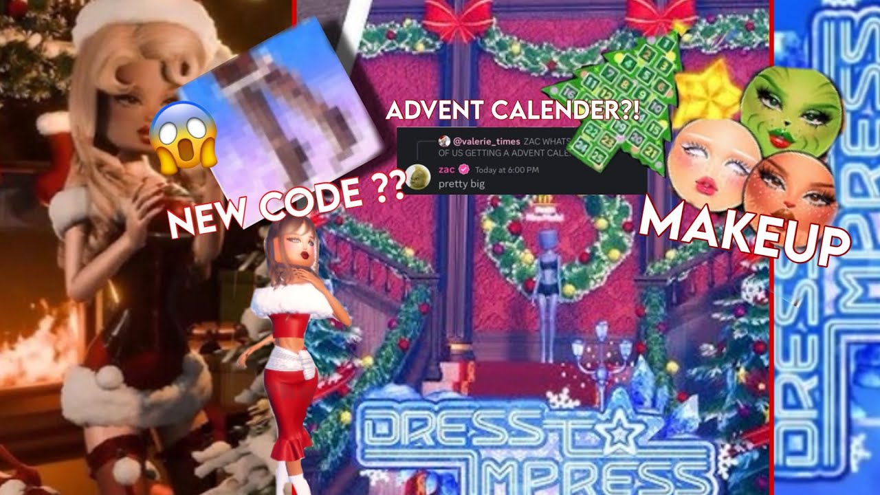 DRESS TO IMRESS UPDATE LEAKS *NEW LOBBY* *CODES* *ADVENT CALENDER ...