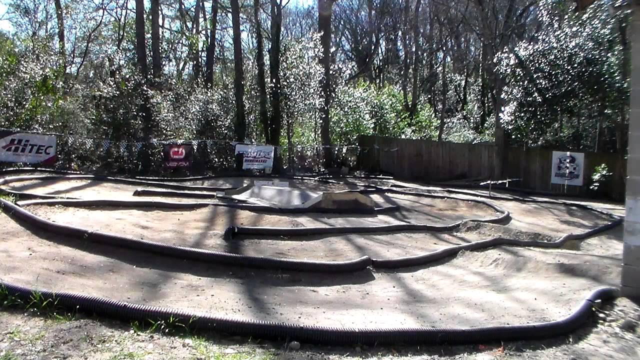 4wd short course with Ryan and myself , back yard rc track - YouTube