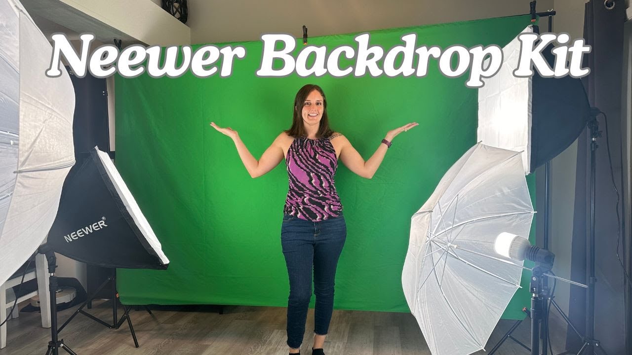 Unboxing & Setup of NEEWER Photography Lighting Kit with Backdrops ...