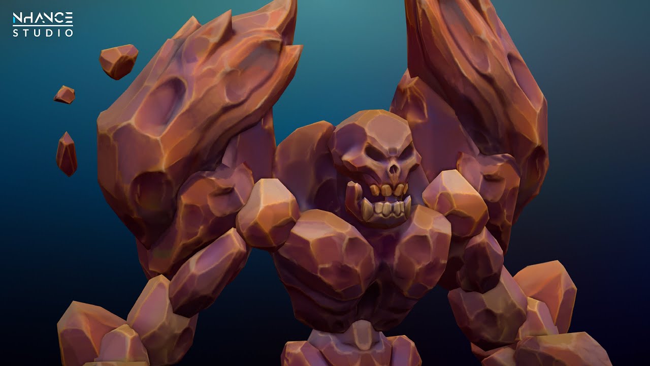 Modular Stylized Fantasy Rock Golem: Features overview - YouTube